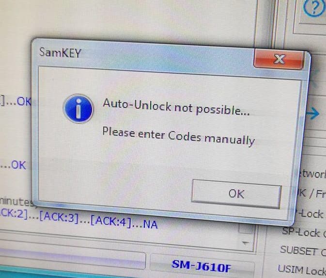 لیست خطا ها و مشکلات برنامه samkey